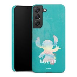 DeinDesign Galaxy S22 Handy Premium Case Smartphone Handyh&uuml;lle Schutzh&uuml;lle matt Lilo & Stitch Official Licensed Product Disney Premium Case