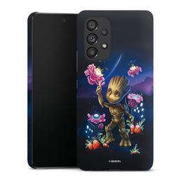 DeinDesign Galaxy A53 5G Handy Premium Case Smartphone Handyh&uuml;lle Schutzh&uuml;lle gl&auml;nzend Baby Groot Guardians Of The Galaxy Marvel Premium Case