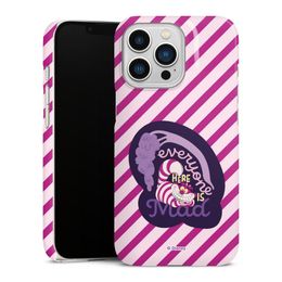 DeinDesign iPhone 13 Pro Handy Premium Case Smartphone Handyh&uuml;lle Schutzh&uuml;lle gl&auml;nzend Disney Grinning Cat Alice In Wonderland Premium Case