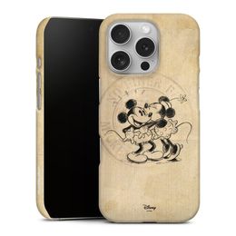 DeinDesign iPhone 16 Pro Handy Premium Case Smartphone Handyh&uuml;lle Schutzh&uuml;lle matt Minnie Mouse Vintage Mickey Mouse Premium Case