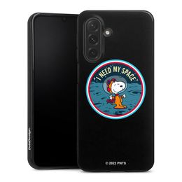 DeinDesign Galaxy A26 Handy Silikon H&uuml;lle Case schwarz Handyh&uuml;lle Peanuts Weltall Snoopy