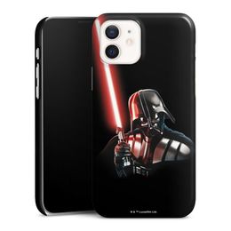 DeinDesign iPhone 12 Handy Premium Case Smartphone Handyh&uuml;lle Schutzh&uuml;lle gl&auml;nzend Merchandise Darth Vader Star Wars Premium Case