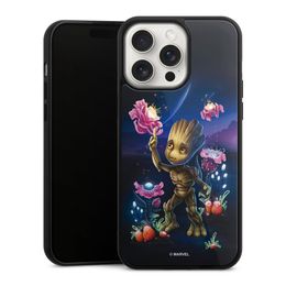 DeinDesign iPhone 15 Pro Max Handy Gallery Case Handyh&uuml;lle 9H Geh&auml;rtetes Glas R&uuml;ckseite H&uuml;lle Baby Groot Marvel Guardians Of The Galaxy Gallery Case