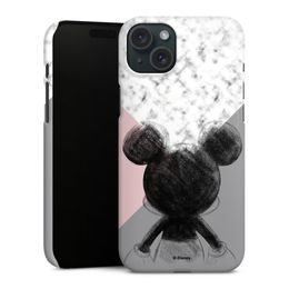 DeinDesign iPhone 15 Plus Handy Premium Case Smartphone Handyh&uuml;lle Schutzh&uuml;lle gl&auml;nzend Marble Disney Mickey Mouse Premium Case