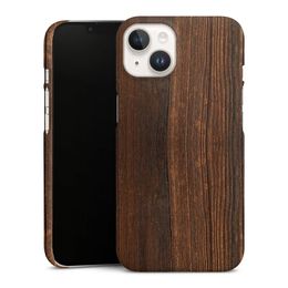 DeinDesign iPhone 14 Handy Premium Case Smartphone Handyh&uuml;lle Schutzh&uuml;lle matt Wood Nut Tree Wooden Look Premium Case