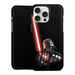 DeinDesign iPhone 15 Pro Max Handy Premium Case Smartphone Handyh&uuml;lle Schutzh&uuml;lle gl&auml;nzend Merchandise Darth Vader Star Wars Premium Case