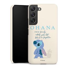 DeinDesign Galaxy S22 Handy Premium Case Smartphone Handyh&uuml;lle Schutzh&uuml;lle matt Lilo & Stitch Disney Official Licensed Product Premium Case
