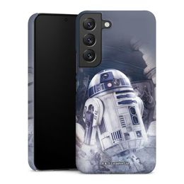 DeinDesign Galaxy S22 Handy Premium Case Smartphone Handyh&uuml;lle Schutzh&uuml;lle matt Robot Merchandise Star Wars Premium Case
