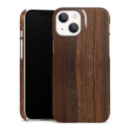 DeinDesign iPhone 13 Mini Handy Premium Case Smartphone Handyh&uuml;lle Schutzh&uuml;lle gl&auml;nzend Wood Nut Tree Wooden Look Premium Case