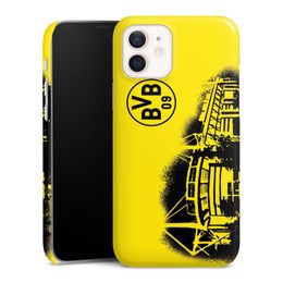 DeinDesign iPhone 12 Handy Premium Case Smartphone Handyh&uuml;lle Schutzh&uuml;lle gl&auml;nzend Stadium Bvb Borussia Dortmund Premium Case