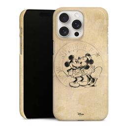DeinDesign iPhone 15 Pro Max Handy Premium Case Smartphone Handyh&uuml;lle Schutzh&uuml;lle gl&auml;nzend Minnie Mouse Vintage Mickey Mouse Premium Case
