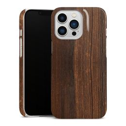 DeinDesign iPhone 13 Pro Handy Premium Case Smartphone Handyh&uuml;lle Schutzh&uuml;lle gl&auml;nzend Wood Nut Tree Wooden Look Premium Case