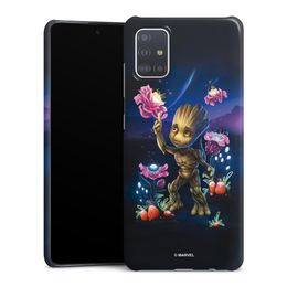 DeinDesign Galaxy A51 Handy Premium Case Smartphone Handyh&uuml;lle Schutzh&uuml;lle gl&auml;nzend Baby Groot Marvel Guardians Of The Galaxy Premium Case