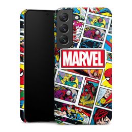 DeinDesign Galaxy S22 Handy Premium Case Smartphone Handyh&uuml;lle Schutzh&uuml;lle matt Muster Comic Marvel Premium Case