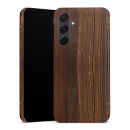 DeinDesign Galaxy A55 5G Handy Premium Case Smartphone Handyh&uuml;lle Schutzh&uuml;lle matt Wood Nut Tree Wooden Look Premium Case