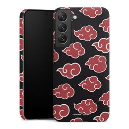 DeinDesign Galaxy S22 Handy Premium Case Smartphone Handyh&uuml;lle Schutzh&uuml;lle matt Naruto Shippuden Pattern Akatsuki Premium Case
