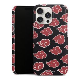 DeinDesign iPhone 15 Pro Max Handy Premium Case Smartphone Handyh&uuml;lle Schutzh&uuml;lle gl&auml;nzend Naruto Shippuden Pattern Akatsuki Premium Case