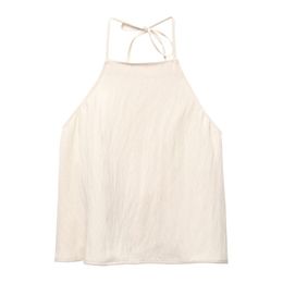 Pull&Bear Pull&Bear Top Damen Größe S hellbeige