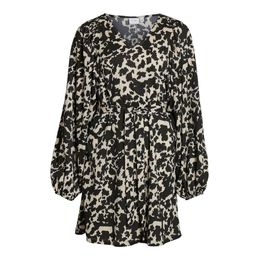 Vila Kleid 'BRETTA' Damen Größe 42 beige / schwarz Winterkleid