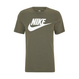 Nike Sportswear T-Shirt 'ICON FUTURA' Herren Größe S oliv / weiß