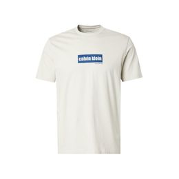 Calvin Klein Jeans T-Shirt Herren Gr&ouml;&szlig;e M blau / naturwei&szlig;