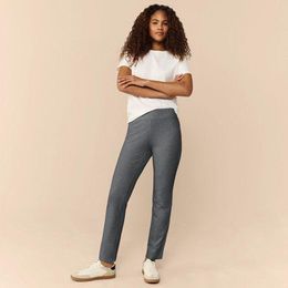 LANDS' END Schmale Starfish Jersey-Freizeithose, Damen,  Grau, Elasthan/Baumwoll-Mischung, by Lands' End