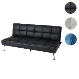 Mendler Sofa HWC-K21, Klappsofa Couch Schlafsofa, Nosagfederung Schlaffunktion Liegefl&auml;che 187x107cm ~ Varia 89557