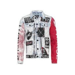 Cipo & Baxx Cipo & Baxx Between-Season Jacket 'Diy' male Blue size XXL
