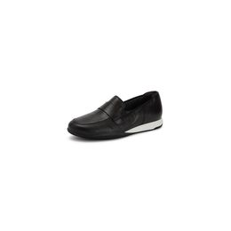Peter Hahn Waldläufer - Slipper Pamela, schwarz, Gr. 39 - Leder