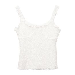 Pull&Bear Pull&bear Top Damen Gr&ouml;&szlig;e XS wei&szlig;