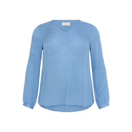 Kaffe Curve Bluse 'KCami' Damen Gr&ouml;&szlig;e XXXL Gro&szlig;e Gr&ouml;&szlig;en blue denim