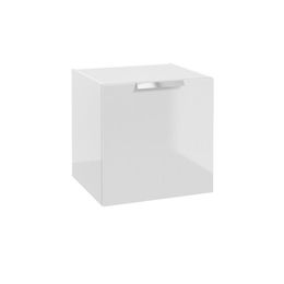 Neuesbad Serie 40 Seitenschrank mit Wäschekorb, B:500,H:500,T:450mm, Korpus/Front: weiss hochglanz l NB1DF001-B-050141