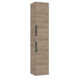 Neuesbad Serie 40 Hochschrank mit 2 Türen, B:300,H:1500,T:300mm, Korpus/Front: Walnuss Rockford Holz NB1DF001-C-030101