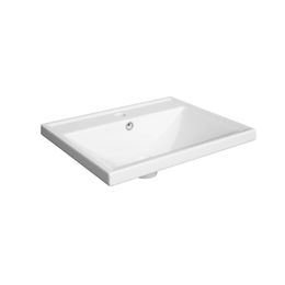 Neuesbad Keramik-Waschbecken BARCELONA 50 cm, weiss gl&auml;nzend NB1DF24201
