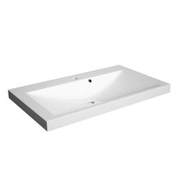 Neuesbad Mineralguss-Waschbecken ZEEN 80 cm, weiss gl&auml;nzend NB1DF15541