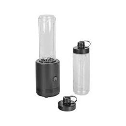 WMF K&Uuml;CHENminis Smoothie-to-go, Deep Black, Standmixer schwarz (matt), 300 Watt, Beh&auml;lter 0,6 Liter