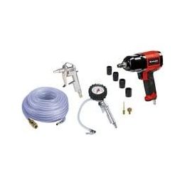 Einhell Druckluft-Schlagschrauber TC-PW 340 mit Zubeh&ouml;r, Set 10-teilig schwarz/rot, L&ouml;semoment 340 Nm, 1/2"