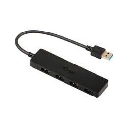 i-tec USB 3.0 Slim Passive HUB 4 Port, USB-Hub schwarz