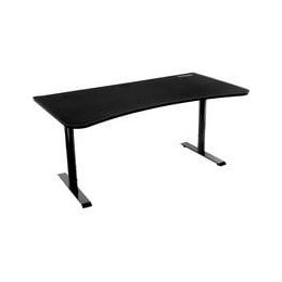 Arozzi Arena Gaming-Tisch, Pure Black schwarz, vollfl&auml;chiges Mikrofaser-Mauspad