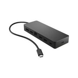 HP Universal USB-C Multiport Hub, Dockingstation schwarz, USB-A, USB-C, HDMI, DisplayPort, RJ45