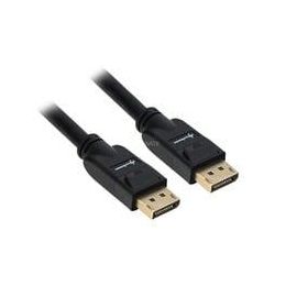 Sharkoon Kabel Displayport 1.3 (Stecker > Stecker) 4K schwarz, 5 Meter