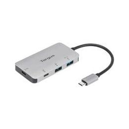 Targus USB-C Mult-Hub 2xUSB/-A und -C, USB-Hub silber