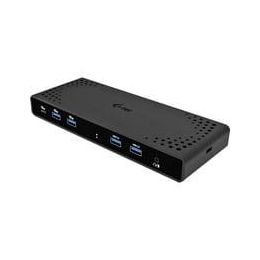 i-tec Universal Dual 4K Display Docking Station Power Delivery 85W, Dockingstation schwarz, Anschluss per USB-C