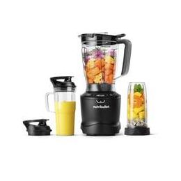 NUTRIBULLET SmartSense 1500 Combo Standmixer NBF550DG dunkelgrau, 1.500 Watt, 1,89 Liter & 0,946 Liter & 0,71 Liter