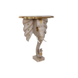 Eingangsbereich DKD Home Decor Weiß Grau Gold 80 x 30 x 96 cm Elefant