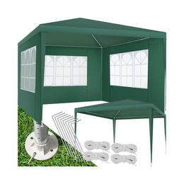 TecTake&reg; Pavillon, 3 x 3 m, im Stecksystem, mit UV-Schutz, wasserdicht