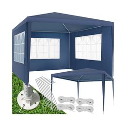 TecTake&reg; Pavillon, 3 x 3 m, im Stecksystem, mit UV-Schutz, wasserdicht