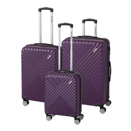 Trolley-Set "Kingston" 3-tlg. - lila