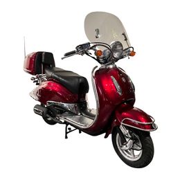 Alpha Motors Mofaroller Retro Firenze Limited 50 ccm 25 km/h EURO 5 weinrot
