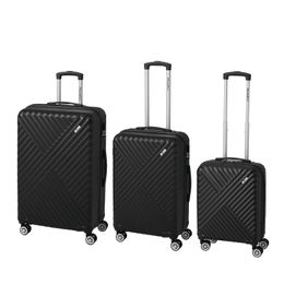 Trolley-Set "Kingston" 3-tlg. - schwarz